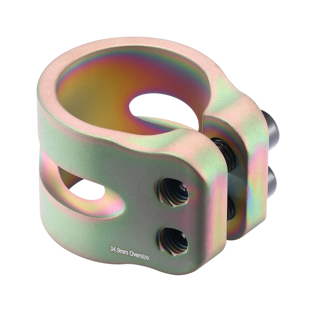Envy Oversized 2-Bolt Clamp - Matte Oil Slick - Clamp - ScooterBuilder ...
